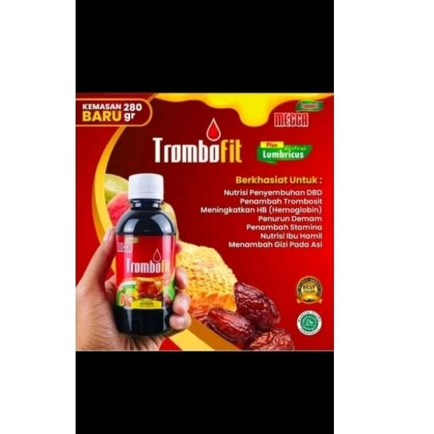 Jual Trombofit Sari Kurma Madu Angkak plus Daun Ubi Jalar | Shopee ...