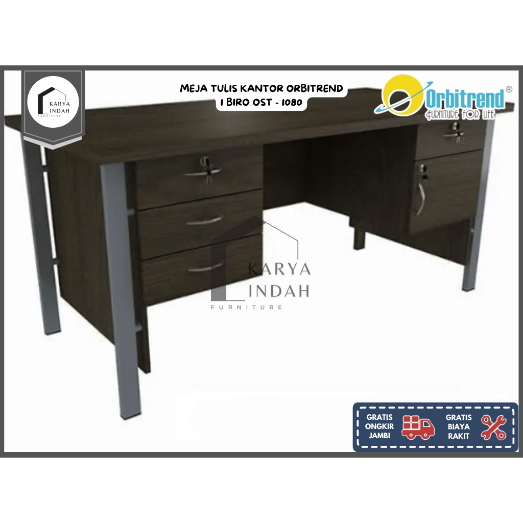 Jual Meja Tulis ORBITREND 1080 - Meja Kantor / Kerja / Belajar 1 Satu ...
