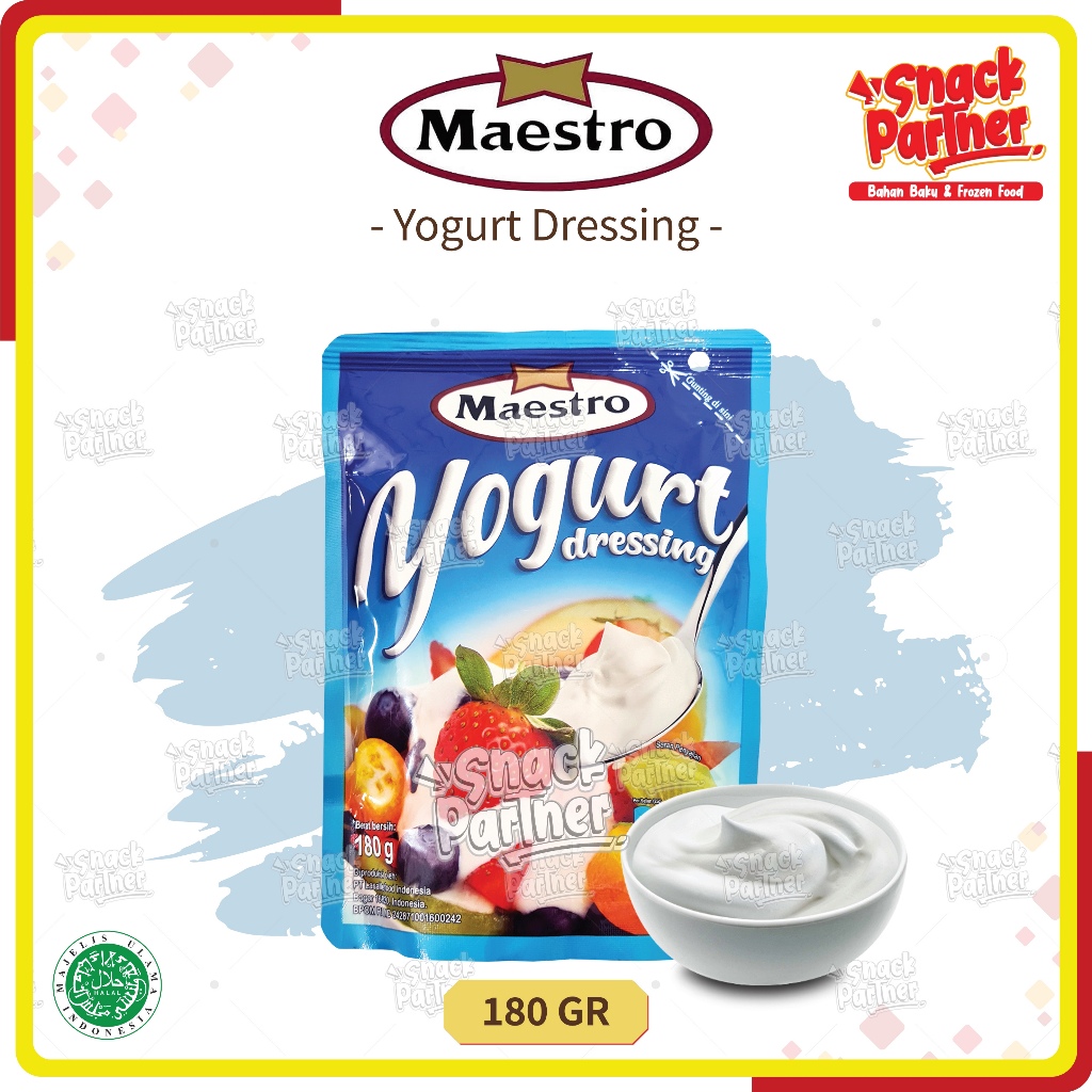 Jual MAESTRO YOGURT DRESSING 180 GR - Topping Salad Buah | Shopee Indonesia