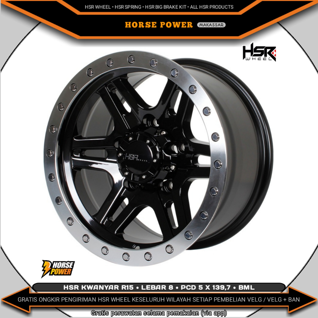 Jual Velg R15 • Mobil 5 Baut Roda • Single Pcd 5 x 139,7 • Hsr Kwanyar ...