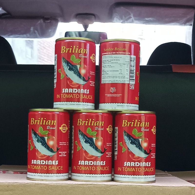 Jual Ikan Sarden Kaleng Brillian Murah Saos Tomat Murah Praktis Siap ...