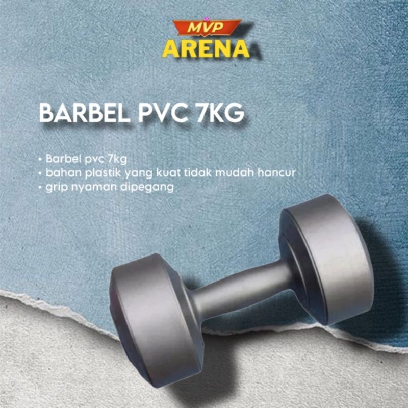Jual Original Barbel 7 kg Arena MVP latihan beban 7 kg barbel 7kg dumbel 7kg barbel 7kg pvc ...