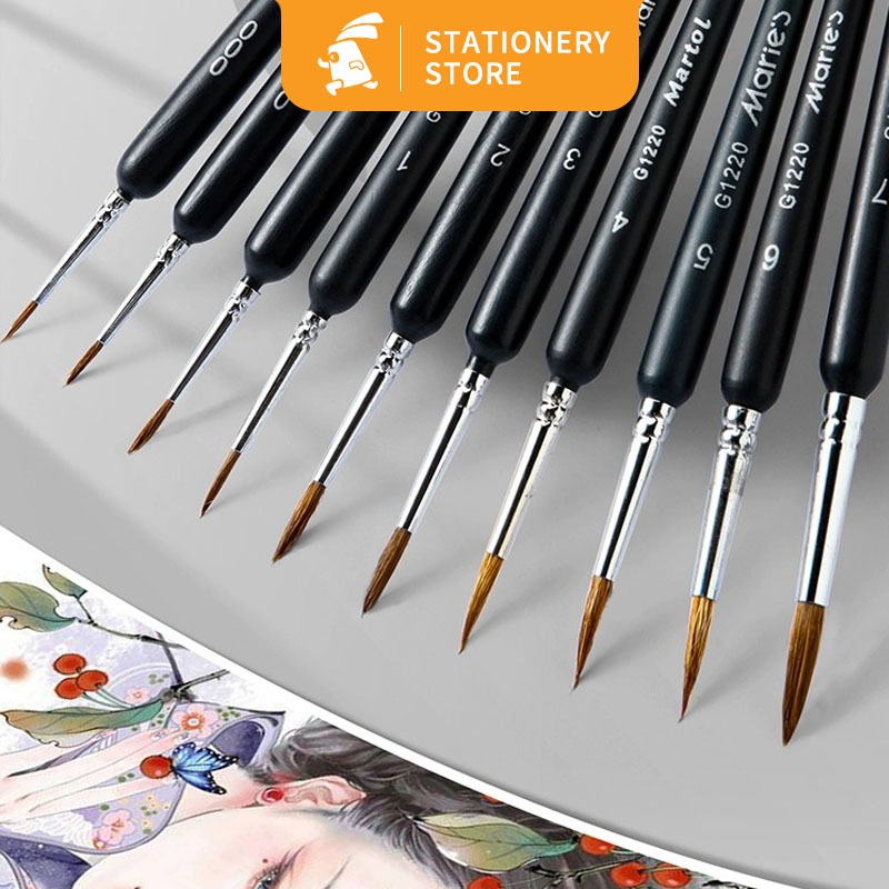 Jual Kuas Lukis Cat Air Bulu Serigala Profesional / Professional Pen ...