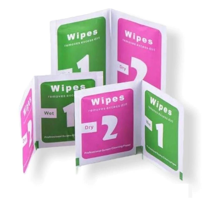 Jual Tisu Layar HP Tisu Tempered Glass ( 5 Pasang Basah dan Kering ...