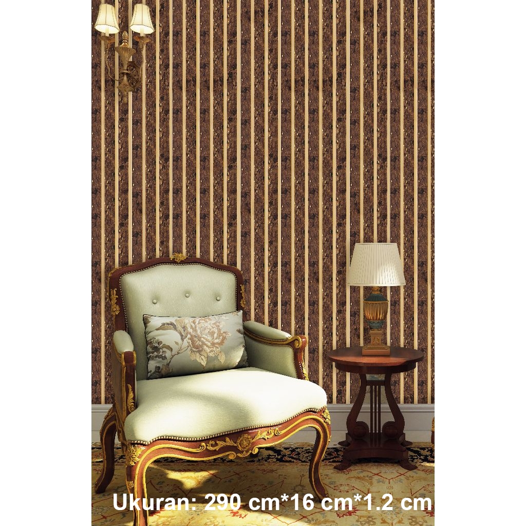 Jual Wood Wall Panel PVC Dekorasi Dinding 160 x 12mm 2.9Meter Motif ...