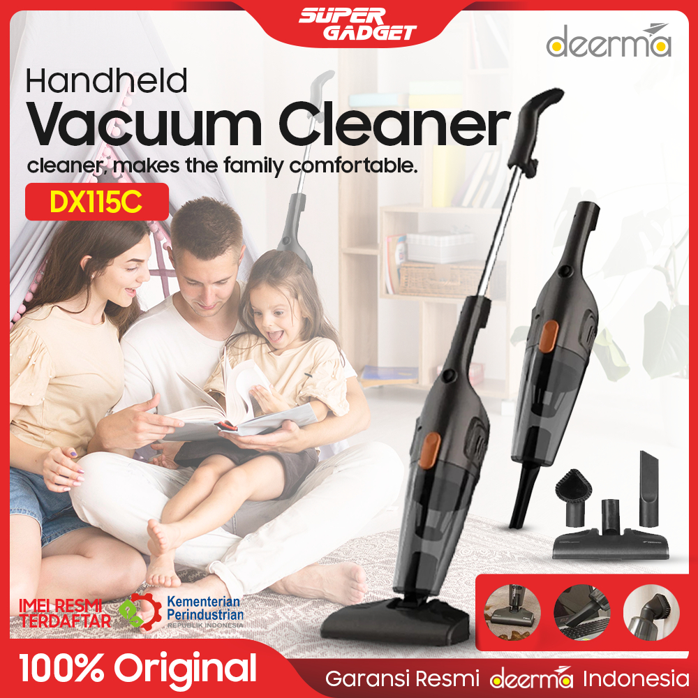 Jual Deerma Vacuum Cleaner DX115C with Hepa Filteration 2 in 1 Penyedot ...