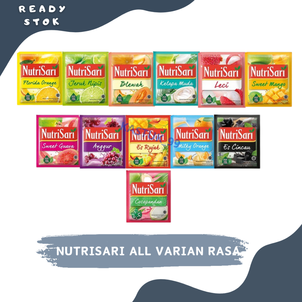 Jual NUTRISARI ALL VARIAN RASA - Minuman Buah Vitamin C (1Renceng ...