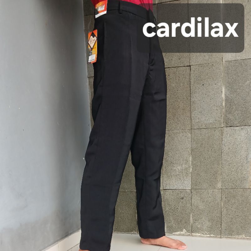 Jual celana panjang bahan formal cardilax warna hitam model standart ...