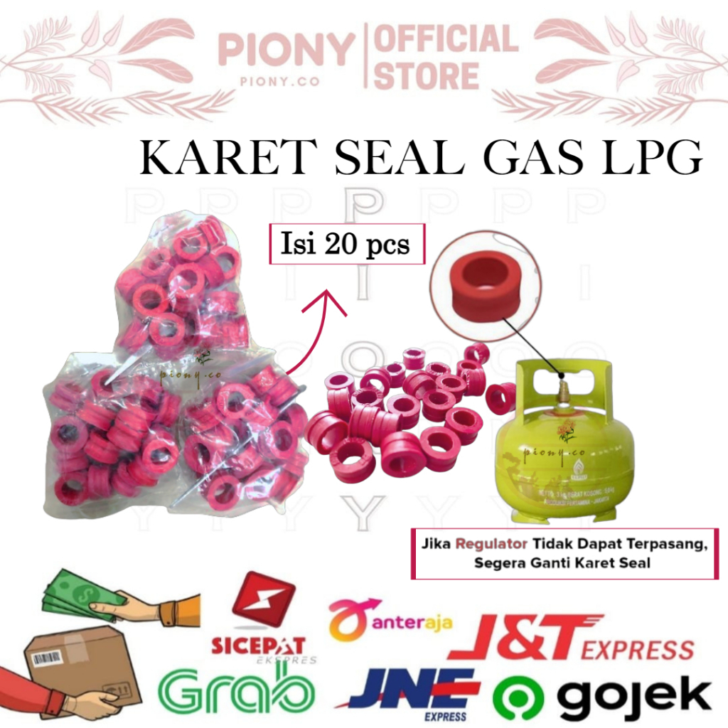 Jual KARET SEAL GAS ELPIJI ANTI BOCOR / KARET TABUNG GAS ISI 20 PCS ...
