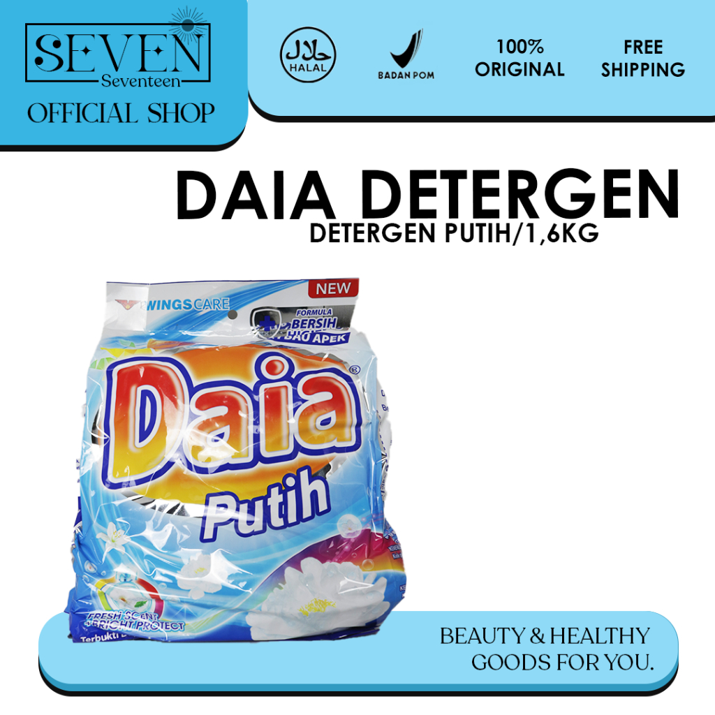 Jual Daia Detergent Bubuk Kemasan 1,6 kg | Shopee Indonesia