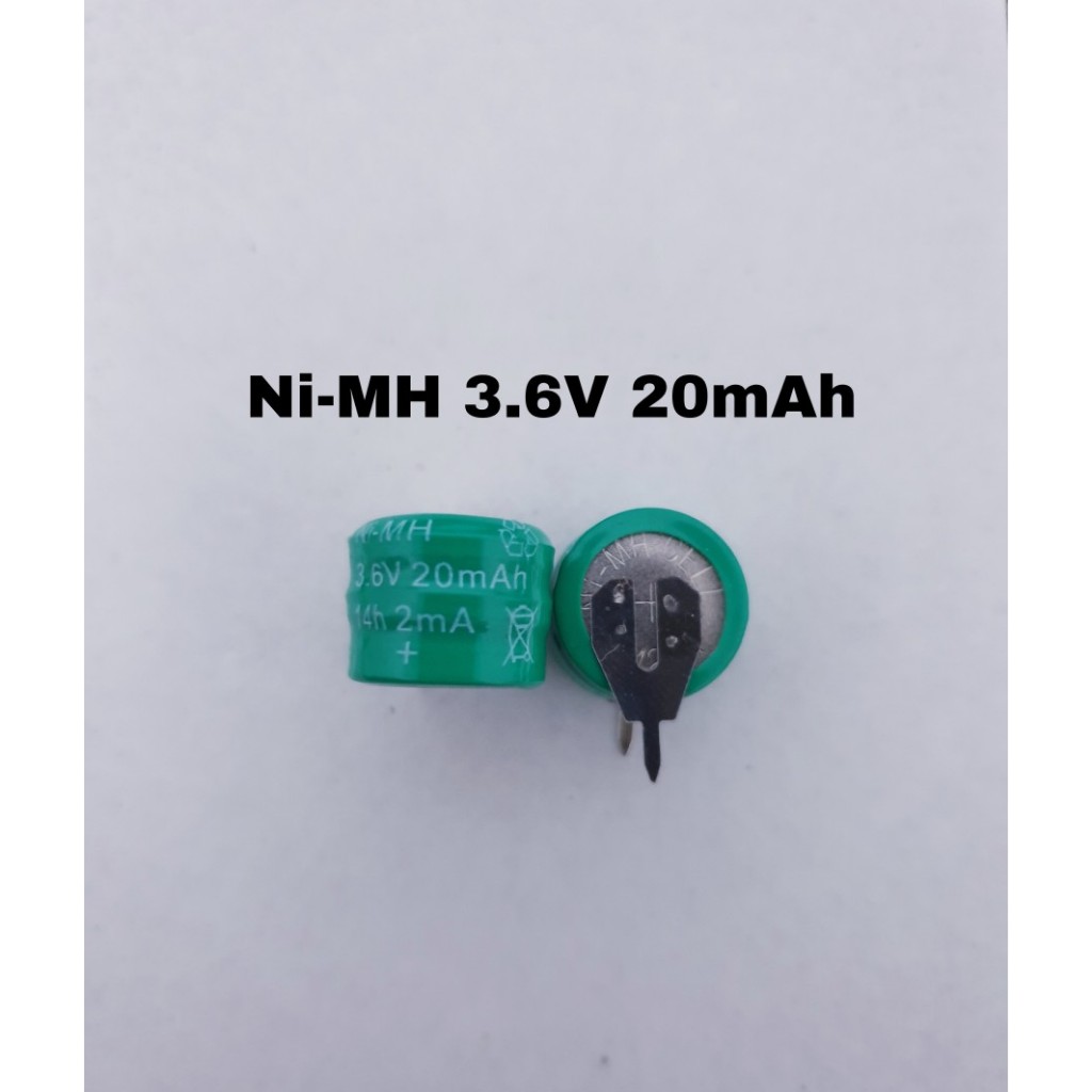 Jual Baterai Rechargeable Drum Ni-MH 3,6V 20mAh Nickel Metal Hydride Battery Ukuran Kecil 20 mAh ...