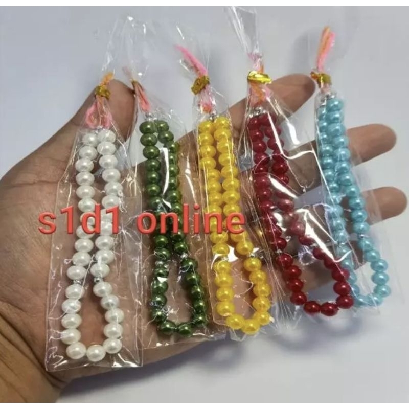 Jual 100Pcs TASBIH MUTIARA 6MM KEMAS PLASTIK souvenir pernikahan ...