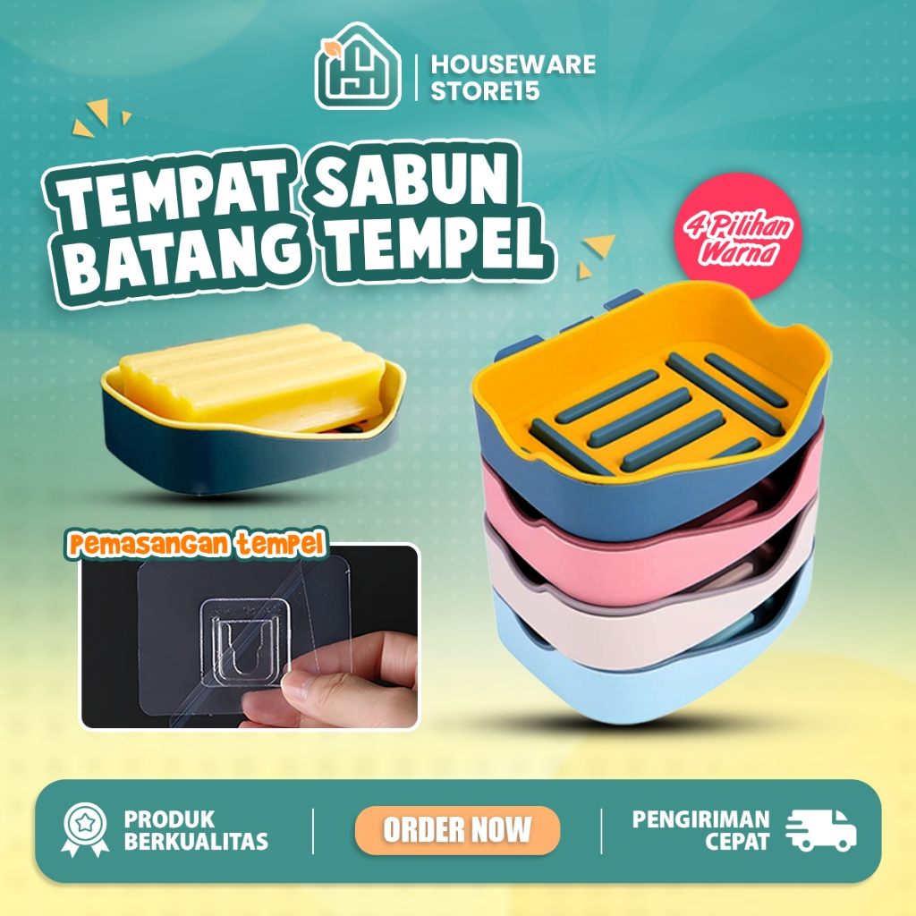 Jual Tempat Sabun Batang Tempat Sabun Kamar Mandi Wadah Sabun Batang ...
