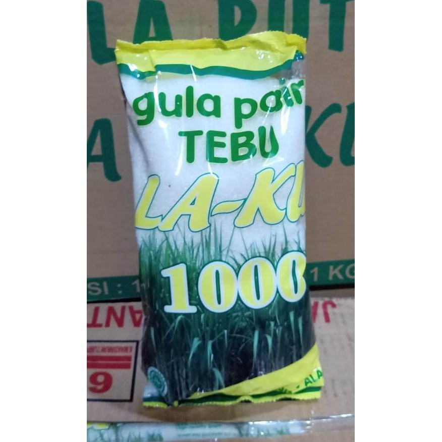 Jual Gula Laku 1Kg Gula Pasir Kemasan 1 Kg dan 500 Gram || 1 Dus Isi 15 ...