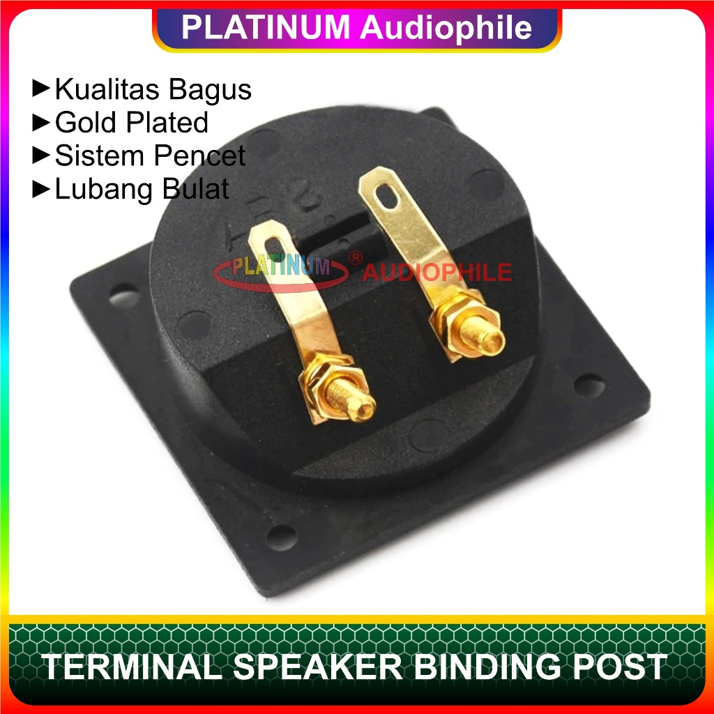 Jual Terminal Speaker Box Binding Post Gold Plated Terminal Spikon ...