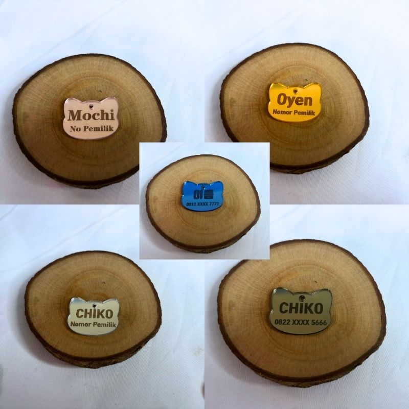 Jual Liontin Custom Nama Motif Kepala Kucing Berbahan Akrilik | Shopee ...