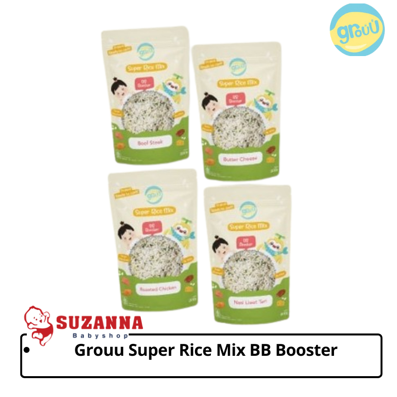 Jual Grouu Super Rice Mix BB Booster Beras MPASI Anak Tanpa Pengawet & MSG | Shopee Indonesia