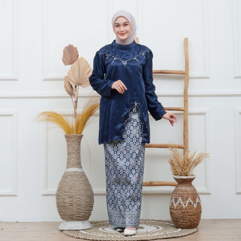 Jual TERBARU//Set Baju Kurung Melayu Payet/Baju Kurung Belah/Tunik ...