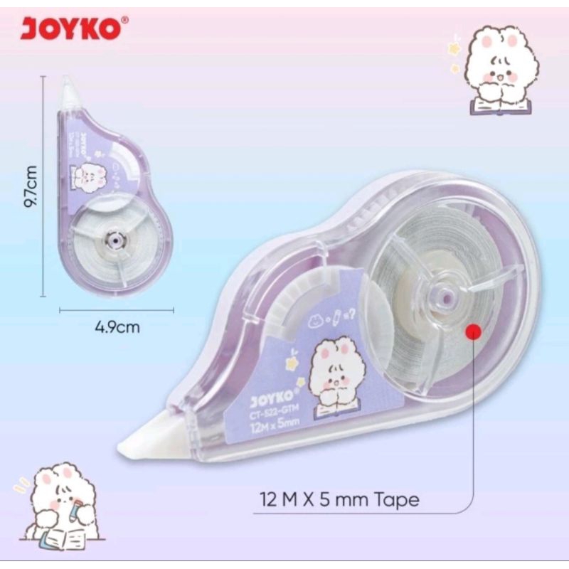 Jual STIPO KERTAS/CORECTION TAPE JOYKO 12M CT-522 GTM (GOOD TIME ...