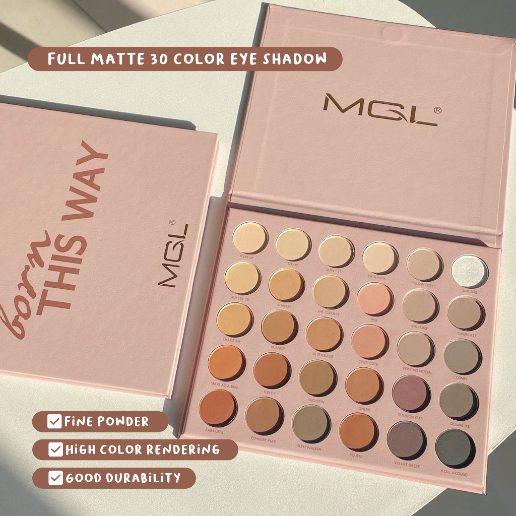 Jual [BPOM] MGL 30 Color Eyeshadow Palette Real Me Make Up Matte ...