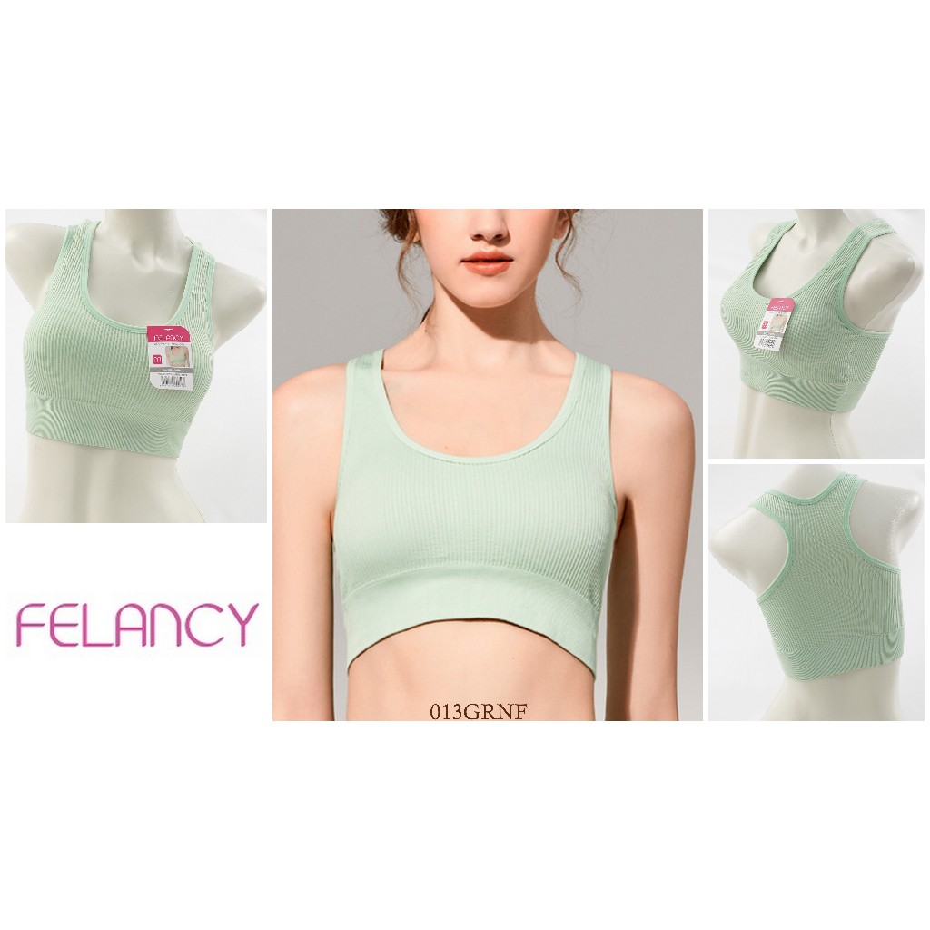 Jual Sport Bra Wanita Tanpa Kawat FELANCY Full Cup Busa Tipis Pakaian Dalam Underwear 013F ...