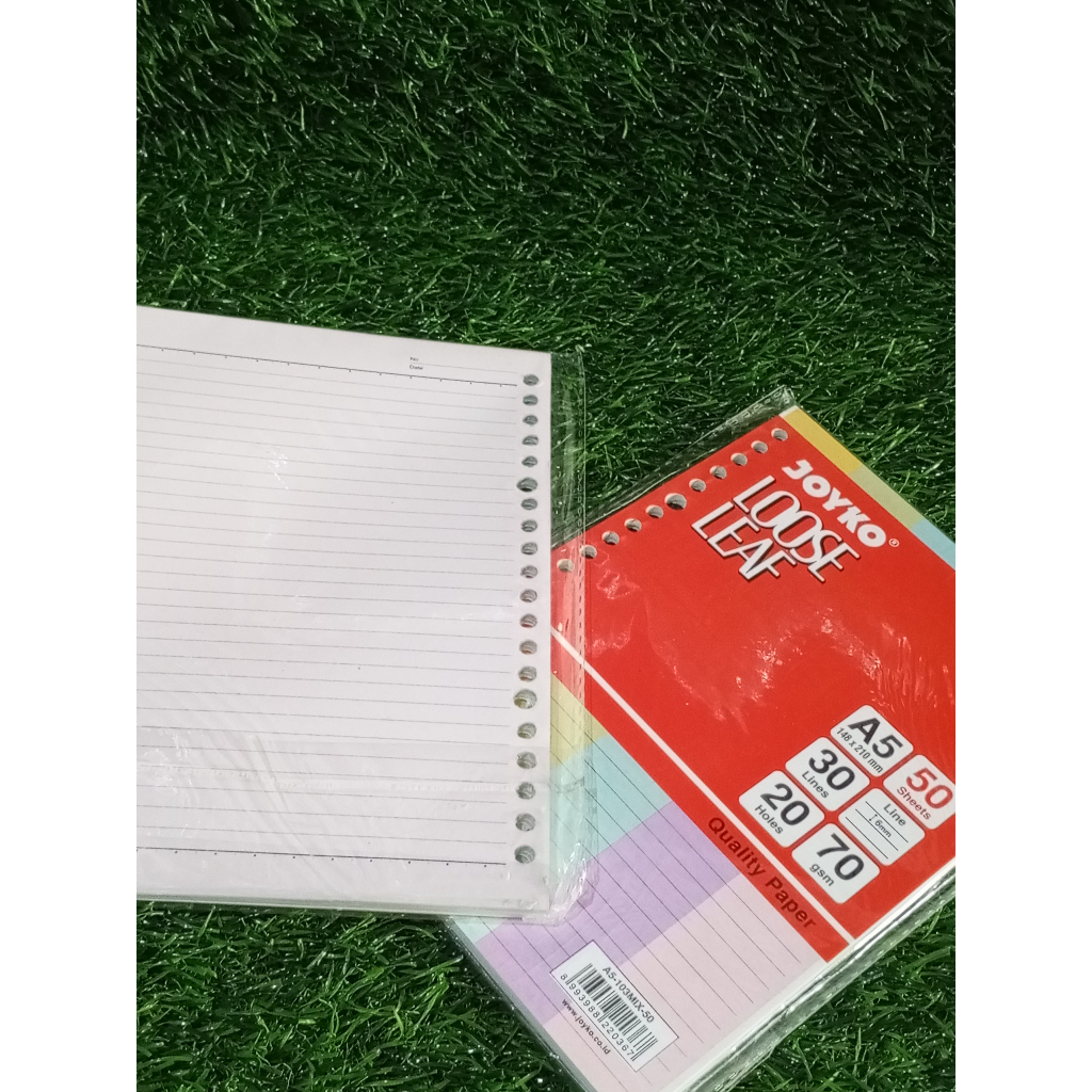 Jual Isi Kertas Binder A5 50 MIX JOYKO / Isi Binder Mix Joyko | Shopee ...
