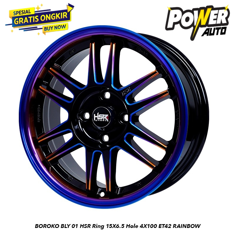 Jual Velg Racing mobil Terbaru tipe Hsr boroko BLY01 R15 4x100 buat Yaris | Shopee Indonesia
