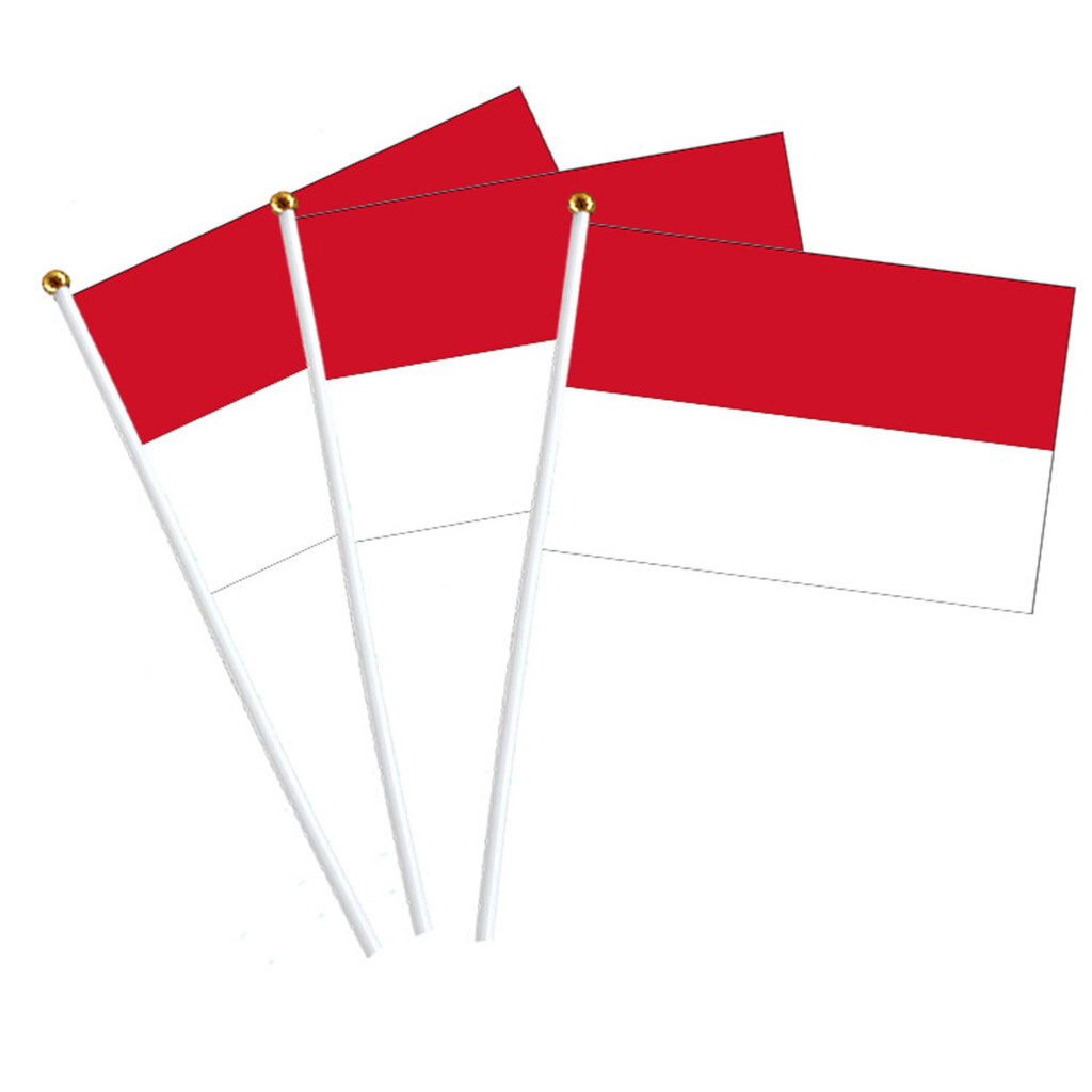 Jual Bendera Merah Putih Bahan Kain Premium Ukuran 14x21cm Kemerdekaan ...