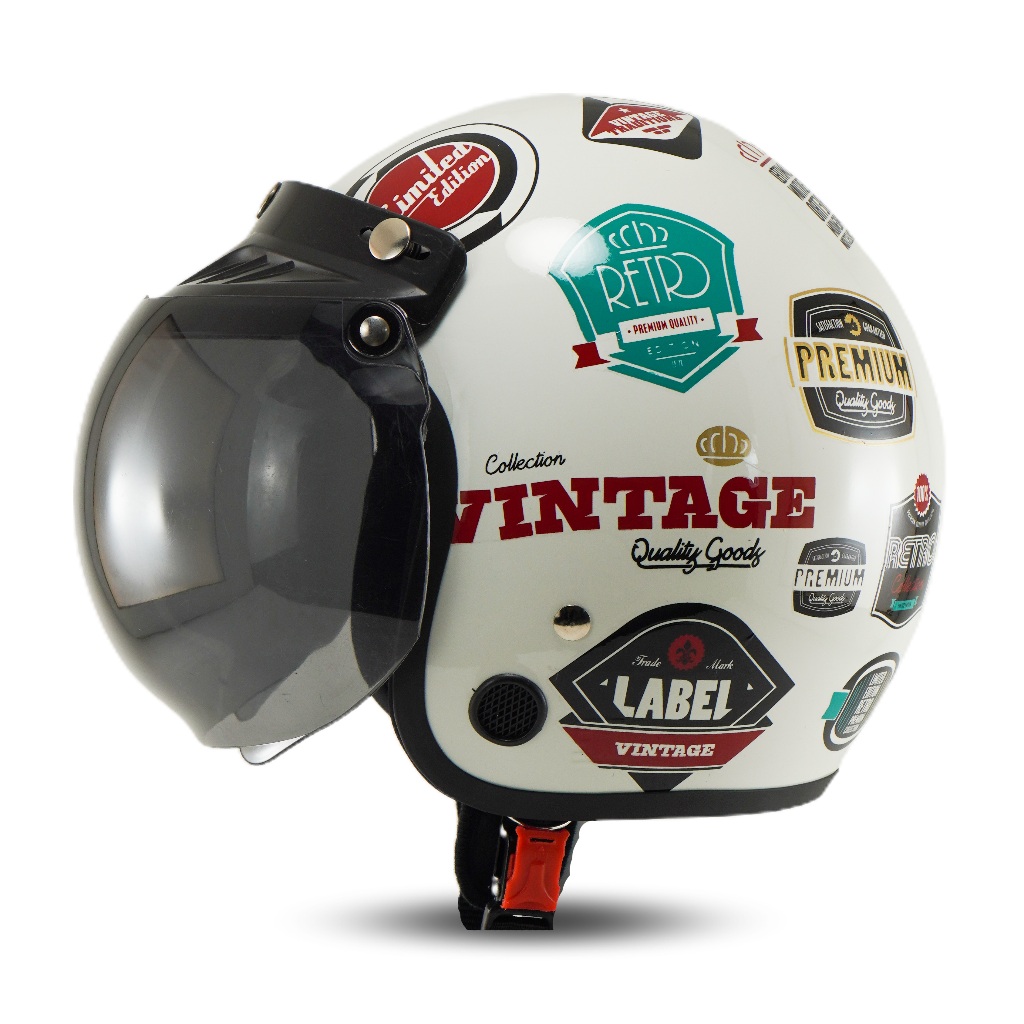 Jual Helm Bogo Retro Motif Terbaru Keren Cewek Cowok Kekinian 2024 ...