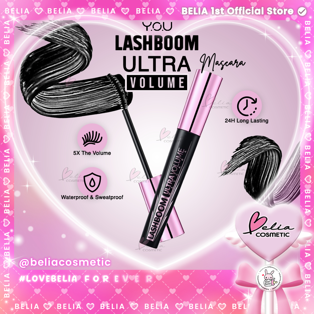 Jual BELIA YOU Lashboom Ultra Volume Mascara | Lash Boom | Waterproof | Sweatproof | Smudgeproof ...