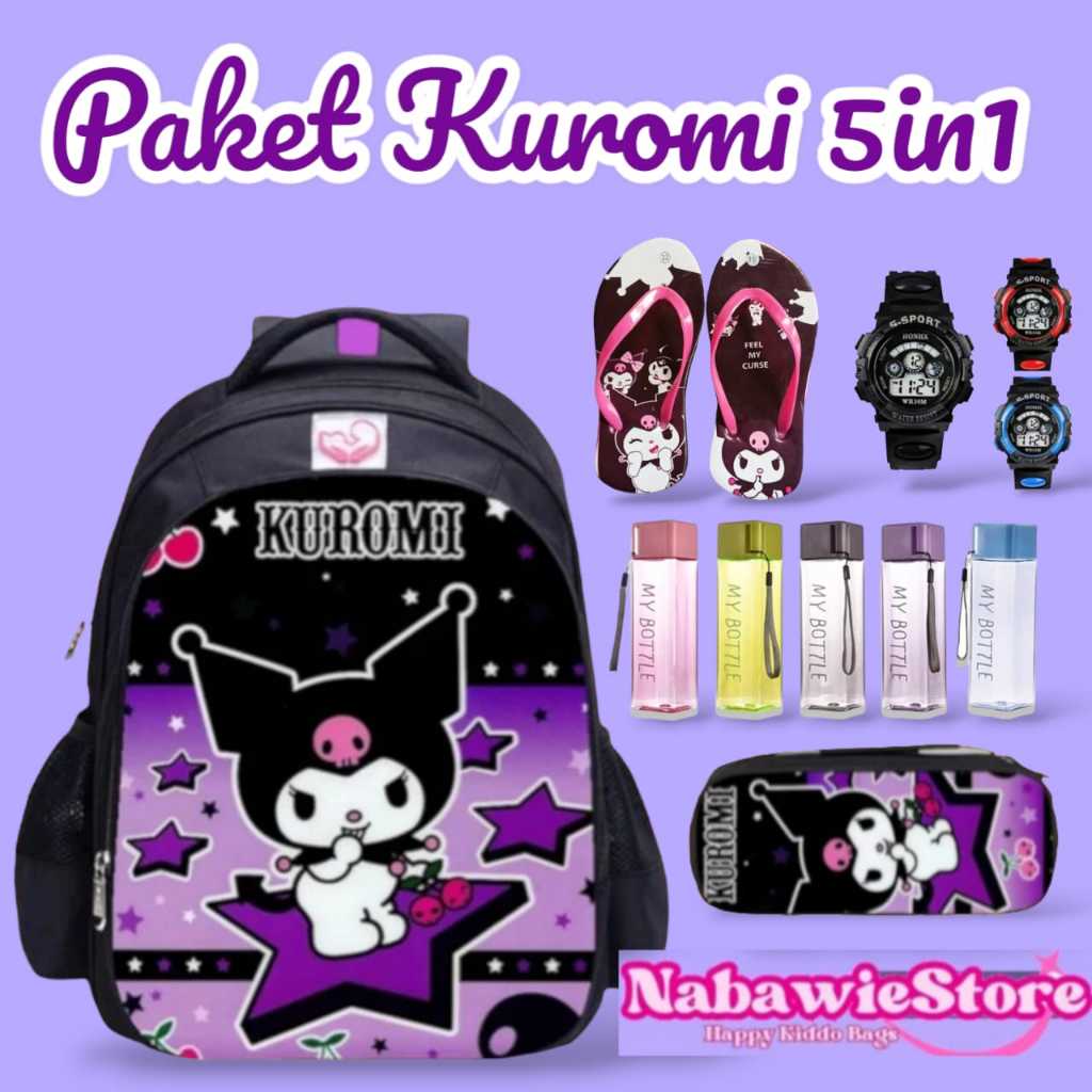 Jual Tas Kuromi Ransel Sekolah Anak SD TK PAUD Backpack Anak Perempuan | Shopee Indonesia