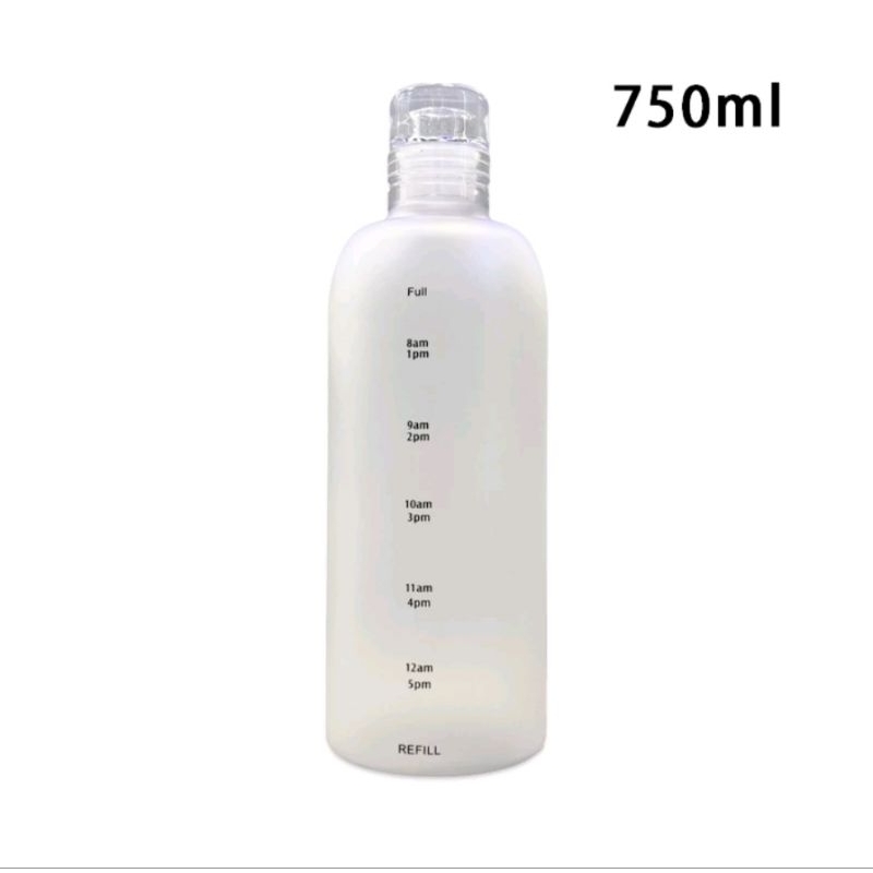 Jual Botol Minum Plastik Viral Aesthetic Ukuran Besar 750ml Botol ...