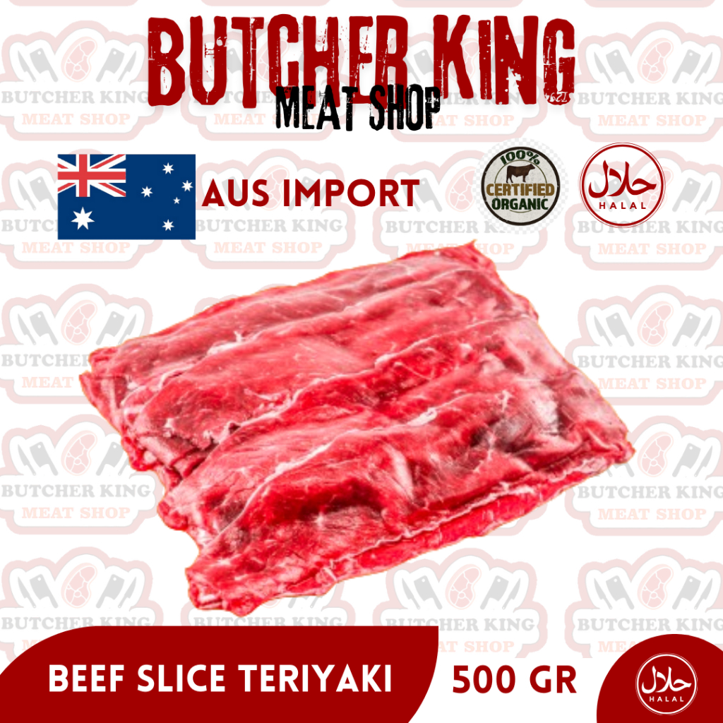 Jual 200 Gram - Beef Slice Low Fat AUS - Teriyaki - Butcher King ...