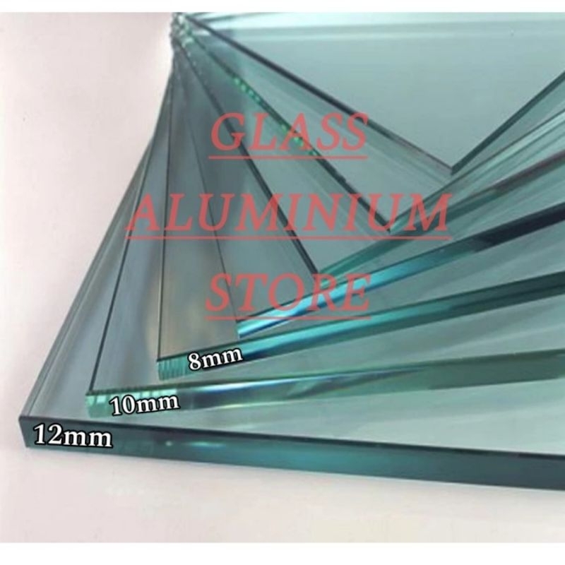 Jual Glass Kaca Tempered Tempred 12mm Partisi Pintu Fitting Railing ...