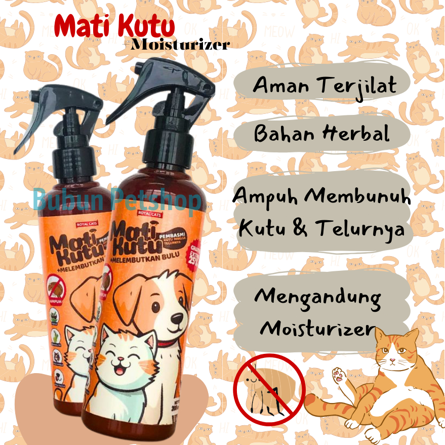 Jual Mati Kutu Obat Pembasmi Kutu Kucing dan Anjing 100 Ml, Herbal Aman ...