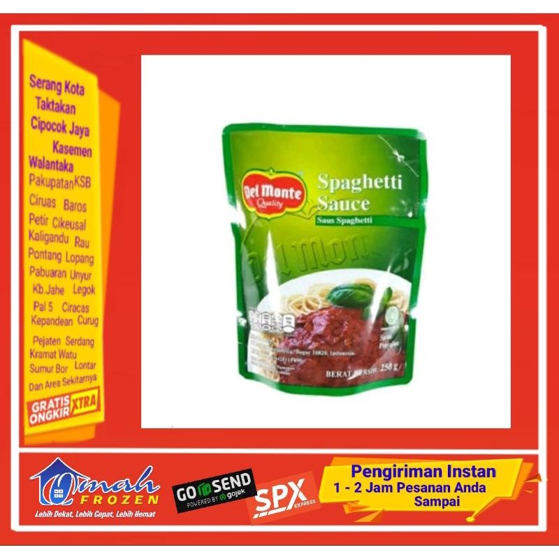 Jual Spaghetti Delmonte 250g, Saos Spageti,Saus, Frozen Serang | Shopee ...