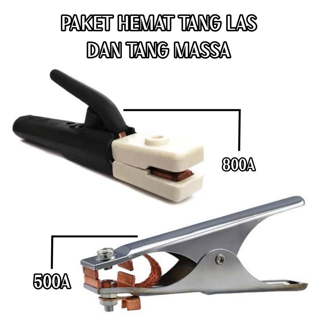 Jual PAKET Tang Mesin Las Listrik Electrode Holder 300+500A - YUKIDO TANG Jepit Masa Massa Las ...