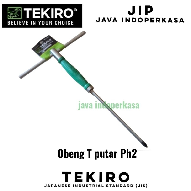 Jual obeng model T putar ukuran ph2 dan ph3 merek tekiro | Shopee Indonesia