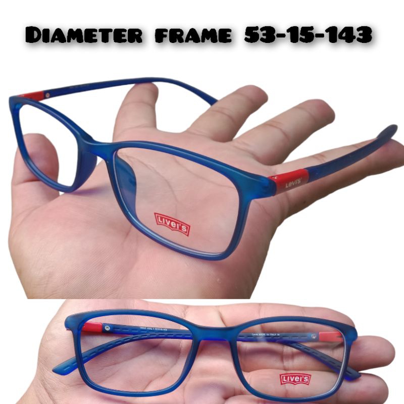 Jual kacamata levis frame lentur ringan nyaman dipakai seharian sudah ...