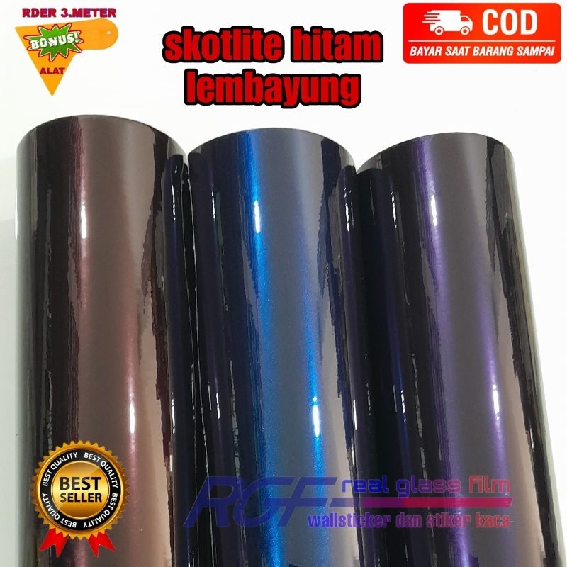 Jual SKOTLET STIKER MOTOR HITAM LEMBAYUNG BIRU SCOTLITE MOONLIGHT BLUE ...