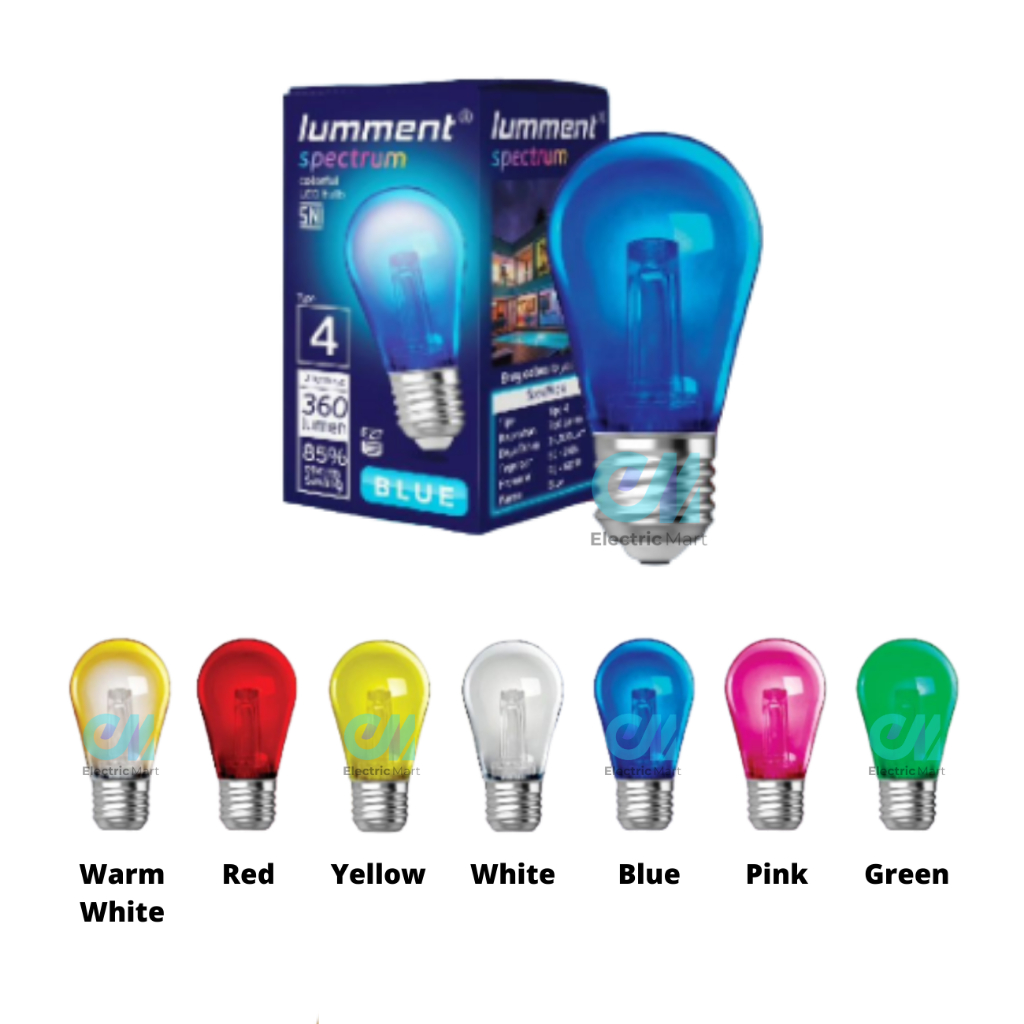 Jual Lampu Led Warna 4w Putih Pink Merah Biru Hijau Kuning Lumment ...