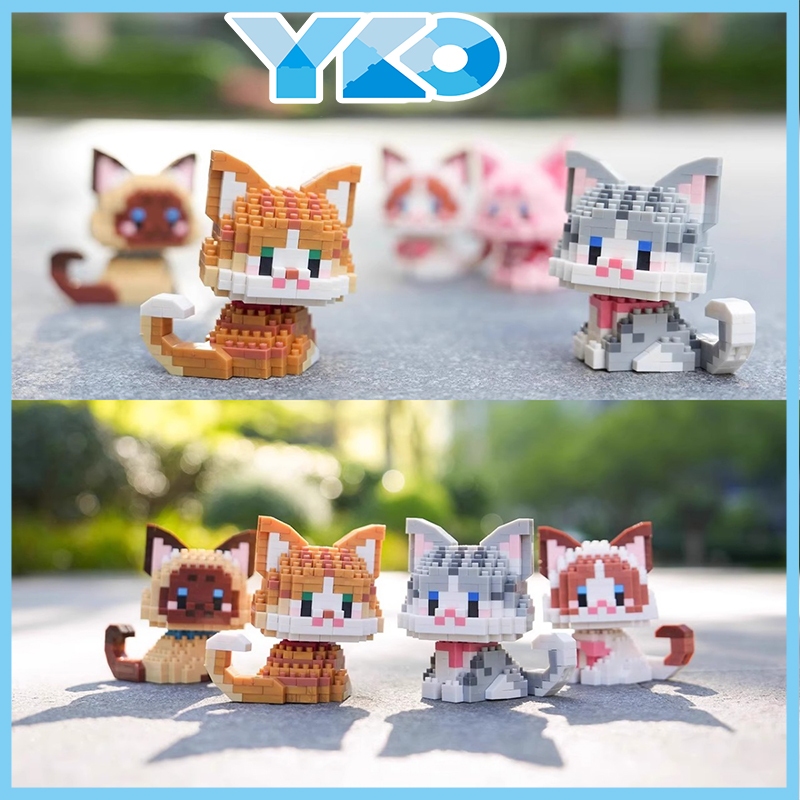 Jual YKO 3D Model Anak Anjing DIY Cat Building Bricks Block Susun Nano ...