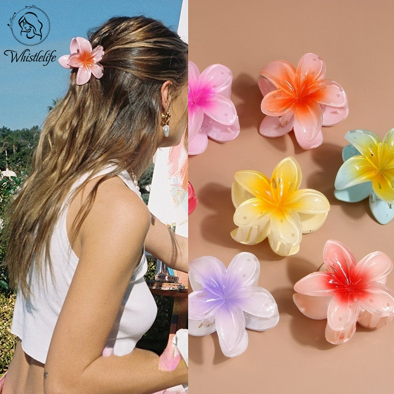Jual COD Jepit Rambut Bunga Jepit Rambut Wanita Motif Bunga Kamboja ...