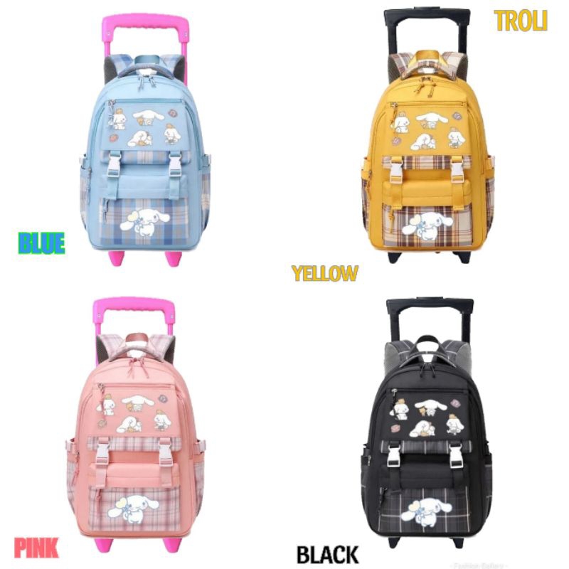 Jual Tas troli anak SD Cinnamoroll / Tas Ransel Trolley Anak motip ...