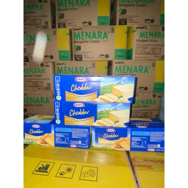 Jual KEJU KRAFT CHEDDAR CHEESE 2kg (exp aman) | Shopee Indonesia