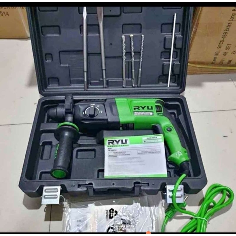 Jual TERBARU!!! RYU RRH 26 ROTARY HAMMER MESIN BOR BOBOK BETON SDS PLUS ROTARY HAMMER BOBOK 3 ...