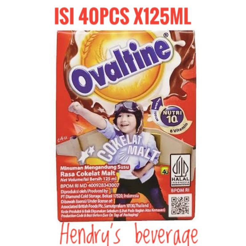 Jual susu ovaltine uht 125ml / susu uht Ovaltine 1karton | Shopee Indonesia