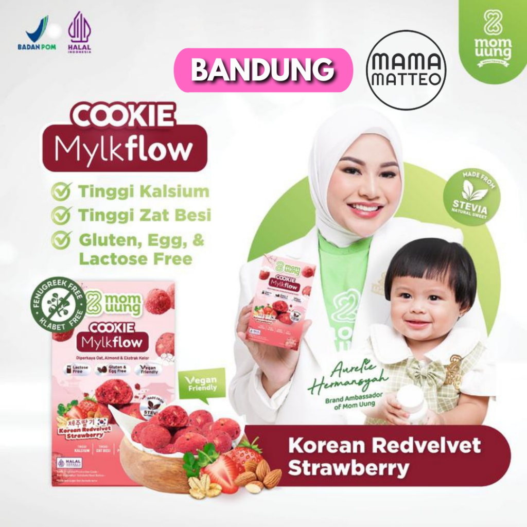 Jual MOM UUNG Cookies Mylkflow Rich Belgian Choco Korean Red Velvet ...