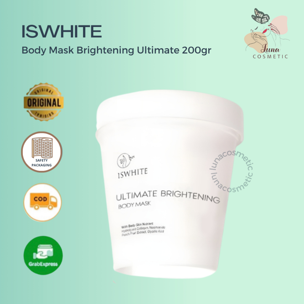 Jual ISWHITE Body Mask Brightening Ultimate 200gr | Shopee Indonesia
