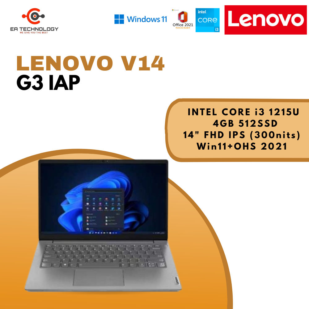 Jual LENOVO V14 G3 IAP-Intel Core i3-1215U 4GB 512SSD 14"FHD IPS ...